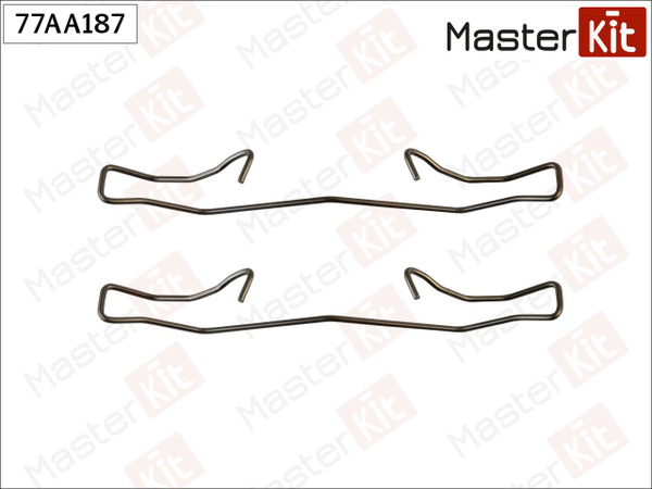 Ремкомплект крепления тормозных колодок MasterKit 77AA187 - MasterKit ...