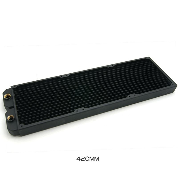 Радиатор водяного охлаждения PC 27 мм Сверхтонкая медь 280 / 420 мм для 140 мм вентилятора ...