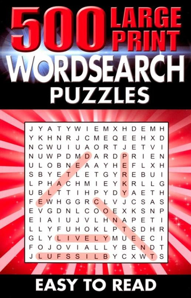 500 Large Print Wordsearch Puzzles. Easy to Read | Saunders Eric ...