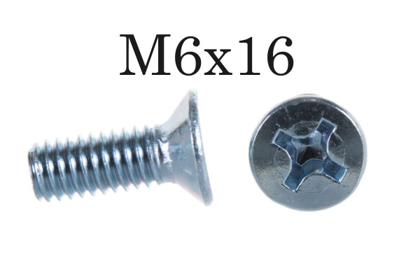 Винт M6 x , головка: Потайная, 20 шт - купить по выгодной цене в интернет-магазине OZON (1271382853)