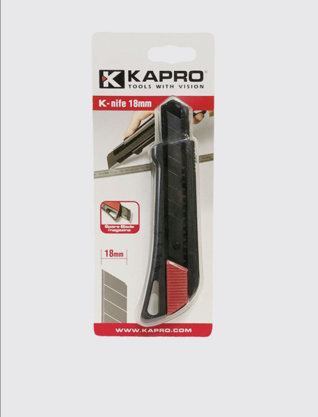 Нож строительный канцелярский KAPRO K-nife 18 мм - купить по доступной ...