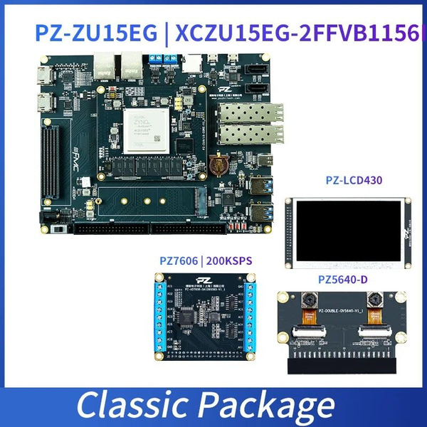 Оценочный комплект Puzhi ZU15EG Xilinx ZYNQ UltraScale XCZU15EG Плата разработки FPGA SFP 4K ...