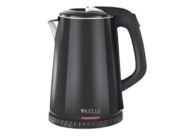 Купить электрический чайник KELLI KL-1409, Металл/пластик по низкой цене: отзывы, фото ...