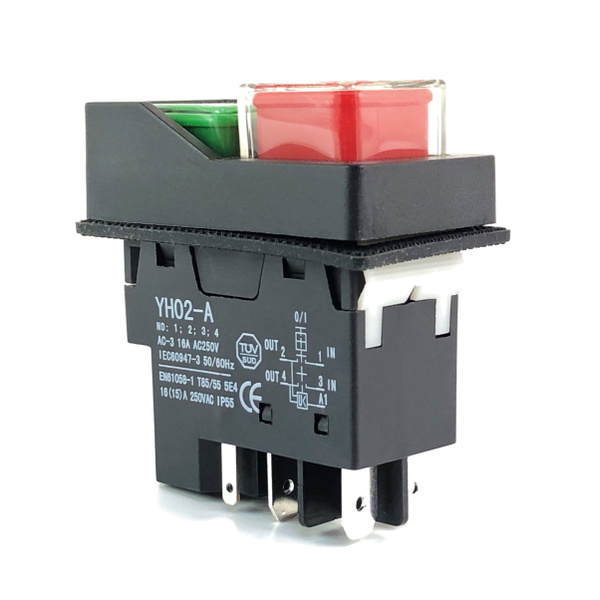 Выключатель кнопка YH02-A (5 контактов) купить на OZON по низкой цене ...