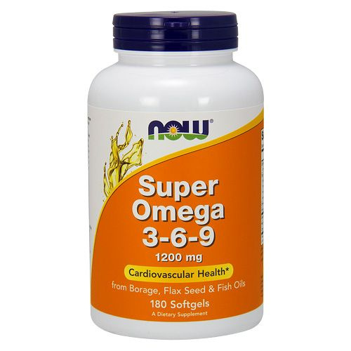 Супер омега 3-6-9 NOW Super Omega 3-6-9 1200 мг 180 капсул - купить с ...