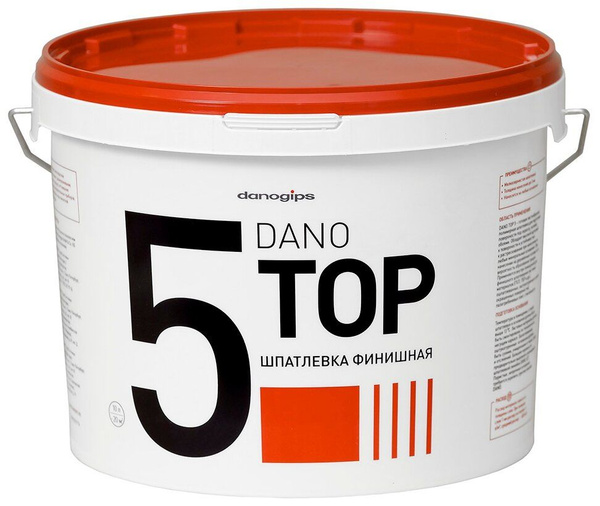 Шпатлевка готовая Danogips TOP, 16,5кг/10л купить по низкой цене с доставкой в интернет-магазине ...