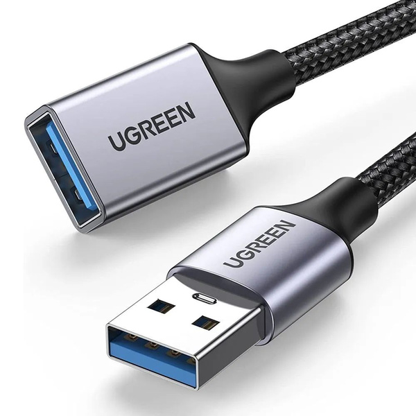 Кабель USB Ugreen US115 USB-A 3.0(M) to USB-A 3.0(F) - купить по низкой ...