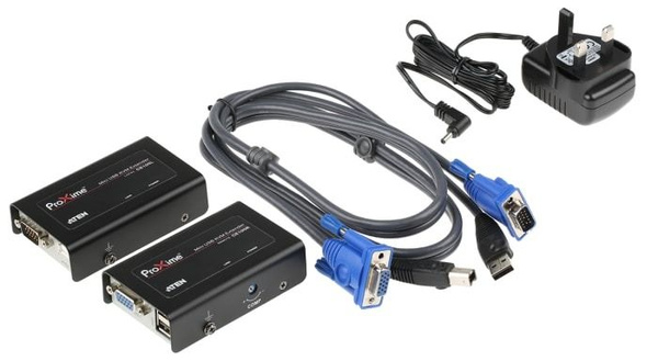 KVM-переключатель Aten CE100 черный купить на OZON по низкой цене ...