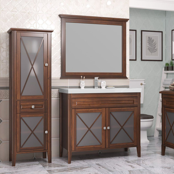 Мебель для ванной комнаты Opadiris Палермо 100, светлый орех купить на OZON по низкой цене ...