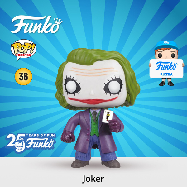 Фигурка Funko POP! Heroes DC Dark Knight Joker 3372 - купить с доставкой по выгодным ценам в ...