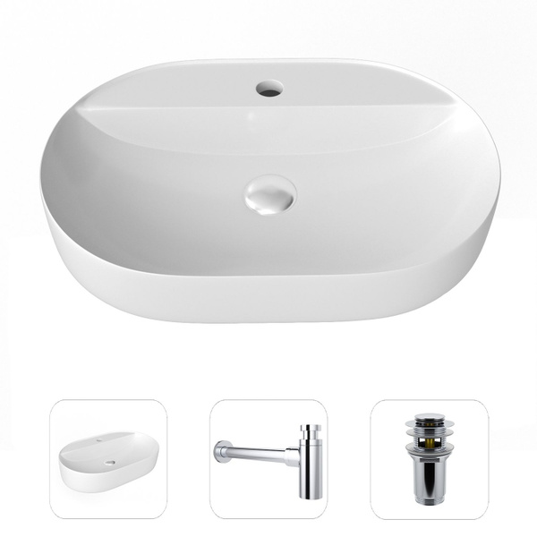 Накладная раковина для ванной Helmken 46060000 комплект 3 в 1 ...