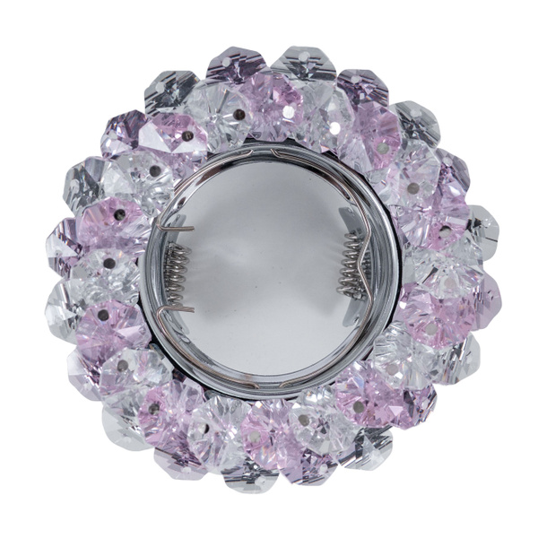 Светильник потолочный, встраиваемый, точечный с хрусталем 10900B PK WT ...