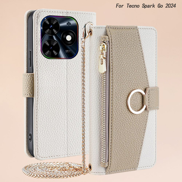 Подходит для чехол книжка на Tecno Spark Go 2024 Техно Спарк Гоу 2024 Новый противоударный с