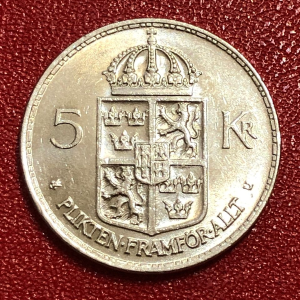 Монета Швеция 5 Крон 1972 год Король Густав VI Адольф #6-3 - купить в интернет-магазине OZON с ...