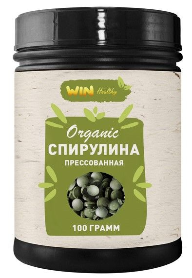 100 г Premium Спирулина WIN Healthy для похудения, очищения, в ...