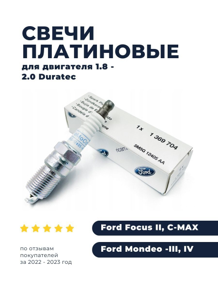 Комплект свечей зажигания Ford 1367473045-gt83 - купить по выгодным ...