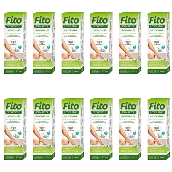 Fito Косметик Фитодепилятор с тысячелистником, зверобоем и маслом чайного дерева, для любого ...