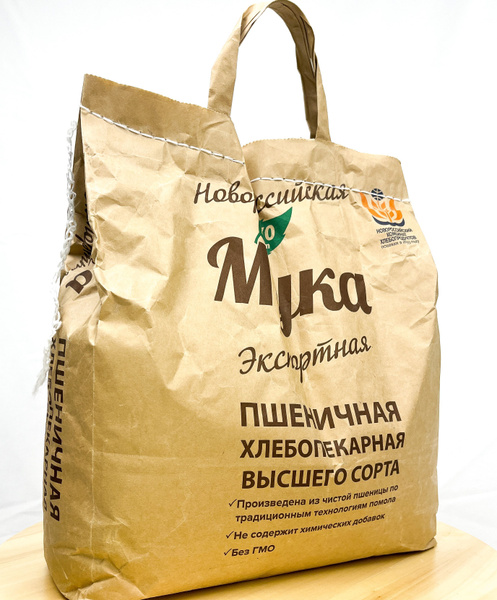 Новороссийская мука (5 кг) экспортная пшеничная хлебопекарная высшего ...