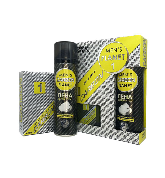 Подарочный набор для мужчин Mens Planet CARBON 1 (Лосьон после бритья ...