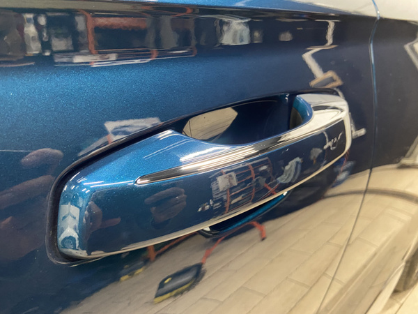 Защитная полиуретановая пленка зон под ручками авто Geely Monjaro (2022 ...