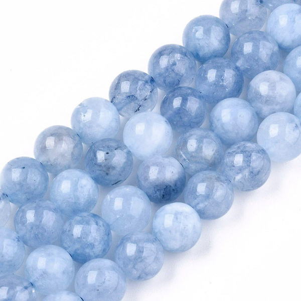 Бусины каменные, кварц, серо-голубой, 8мм, 45 шт., низка - купить с ...