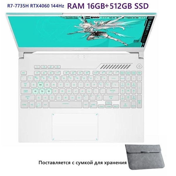 Игровой ноутбук ROG 1-ASUS TX 4 16G/512G R7-7735H RTX4060-1, зеленый ...