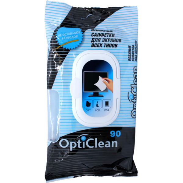 OptiClean №90 влажные салфетки для экранов всех типов - купить с ...