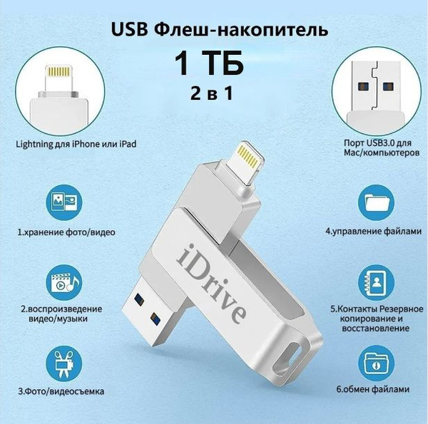 USB-флеш-накопитель Skang 2 в 1-Lightning+USB 3.0 1 ТБ - купить по ...
