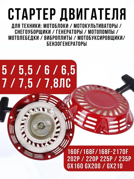 Оснастка для садовой техники Стартер в сборе FZ-168F/168-2( аналог BR ...