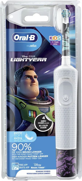 Электрическая зубная щетка D100.413 KIDS LIGHTYEAR ORAL-B - купить с ...