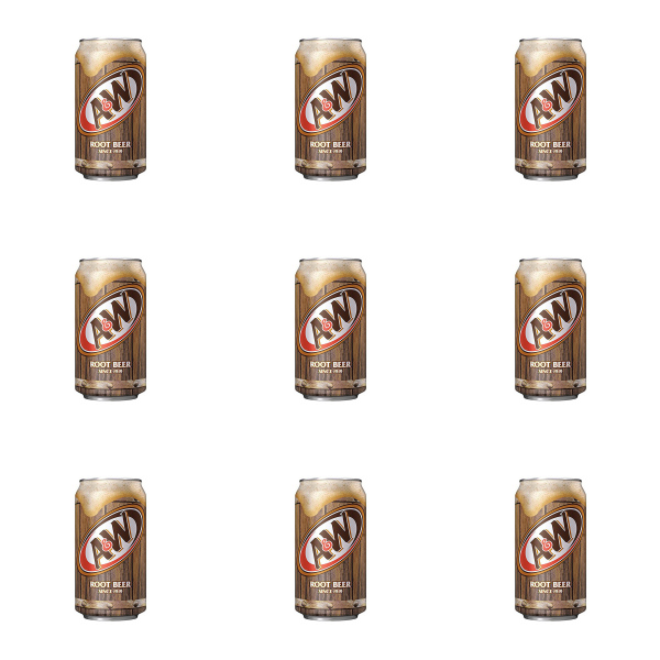 A&W Газированный напиток Root Beer, 355 мл,9 шт - купить с доставкой по выгодным ценам в ...