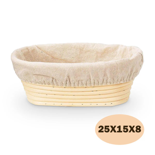 Корзина для расстойки теста. Корзинка для расстойки хлеба 25*15*8 см ...