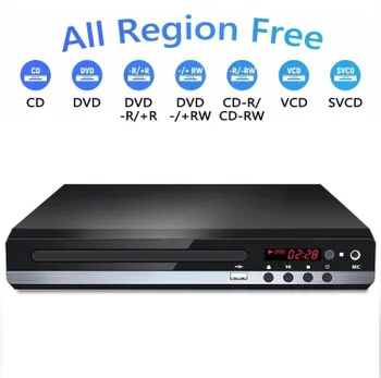 DVD-плеер VCD CD с HDMI AV выходом удаленный USB Mic Full HD 1080P ...