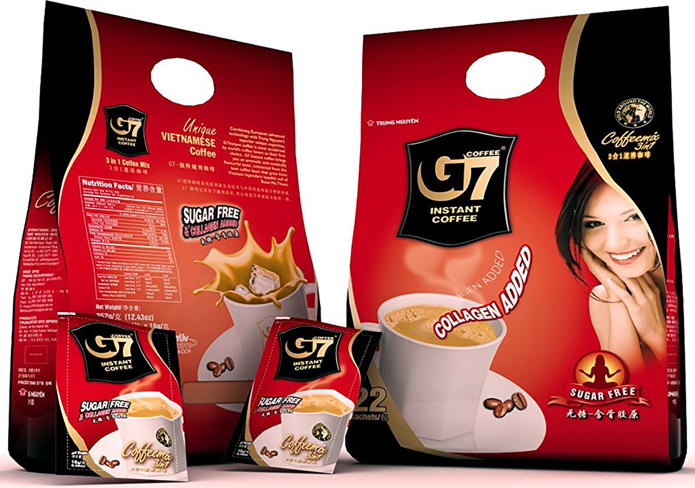 Кофейный растворимый напиток - G7 Instant Coffee 3in1 Collagen added ...