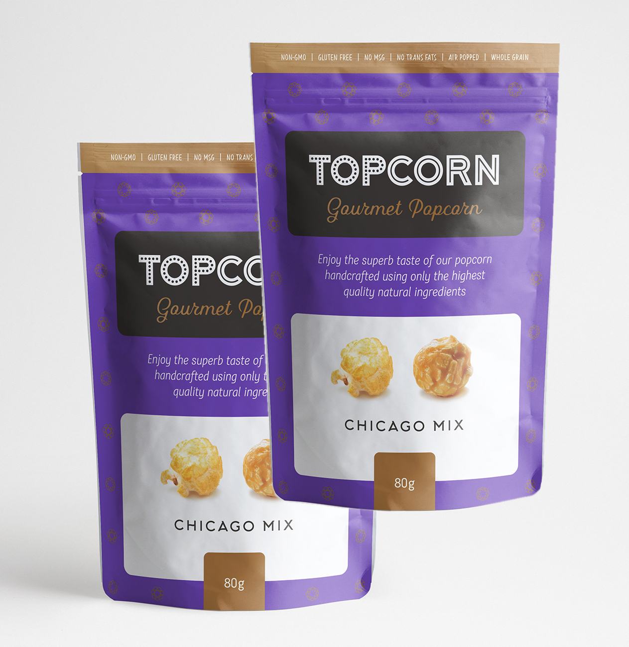 Попкорн TOPCORN Chicago Mix, Готовый, Большая пачка 80г х 2 шт — купить ...