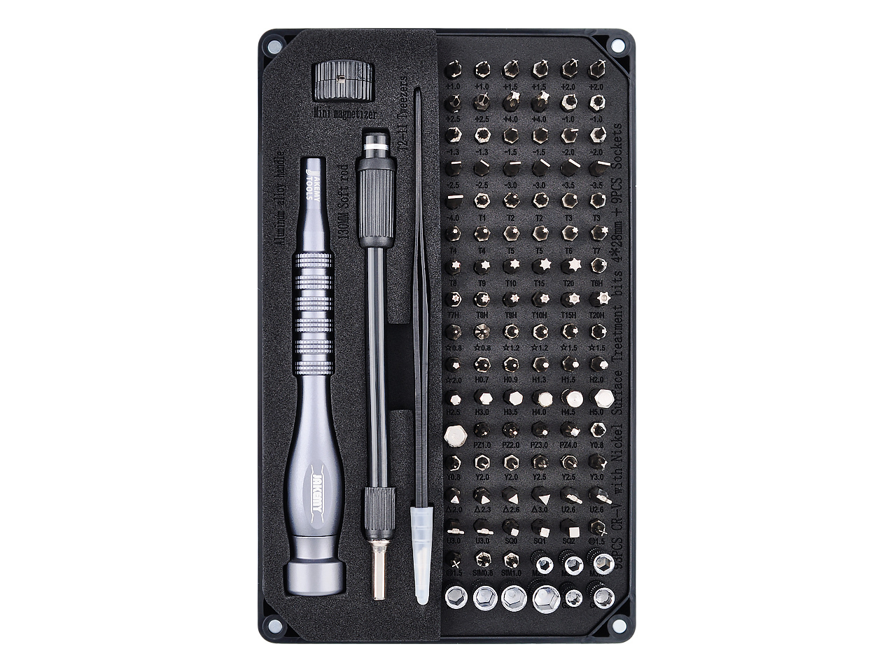 Набор инструментов / отвертка реверсивная с битами (насадками) Jakemy ...