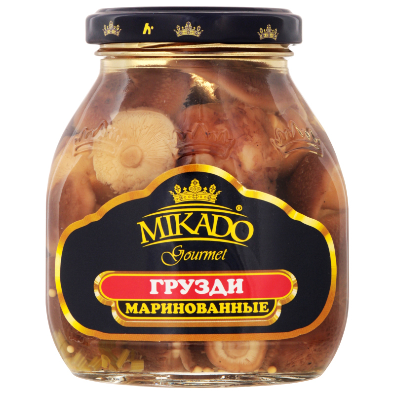 Грузди маринованные MIKADO, 314 мл, 6 шт. — купить в интернет-магазине ...
