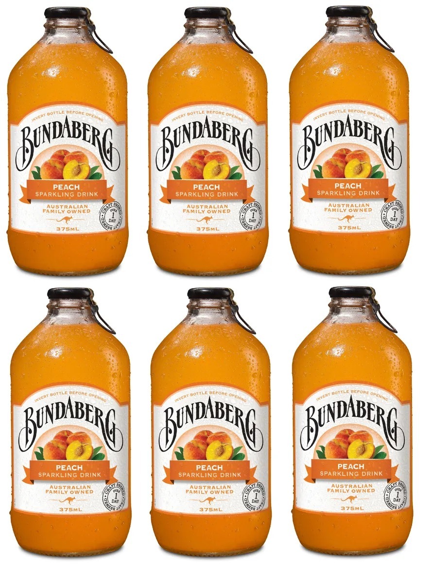 Лимонад Крафт Ферментированный, Bundaberg Peach Бандаберг Персик, 0,375 ...
