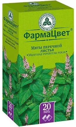 Мяты перечной листья, пакетики 1.5 г, 20 штук — купить в интернет ...