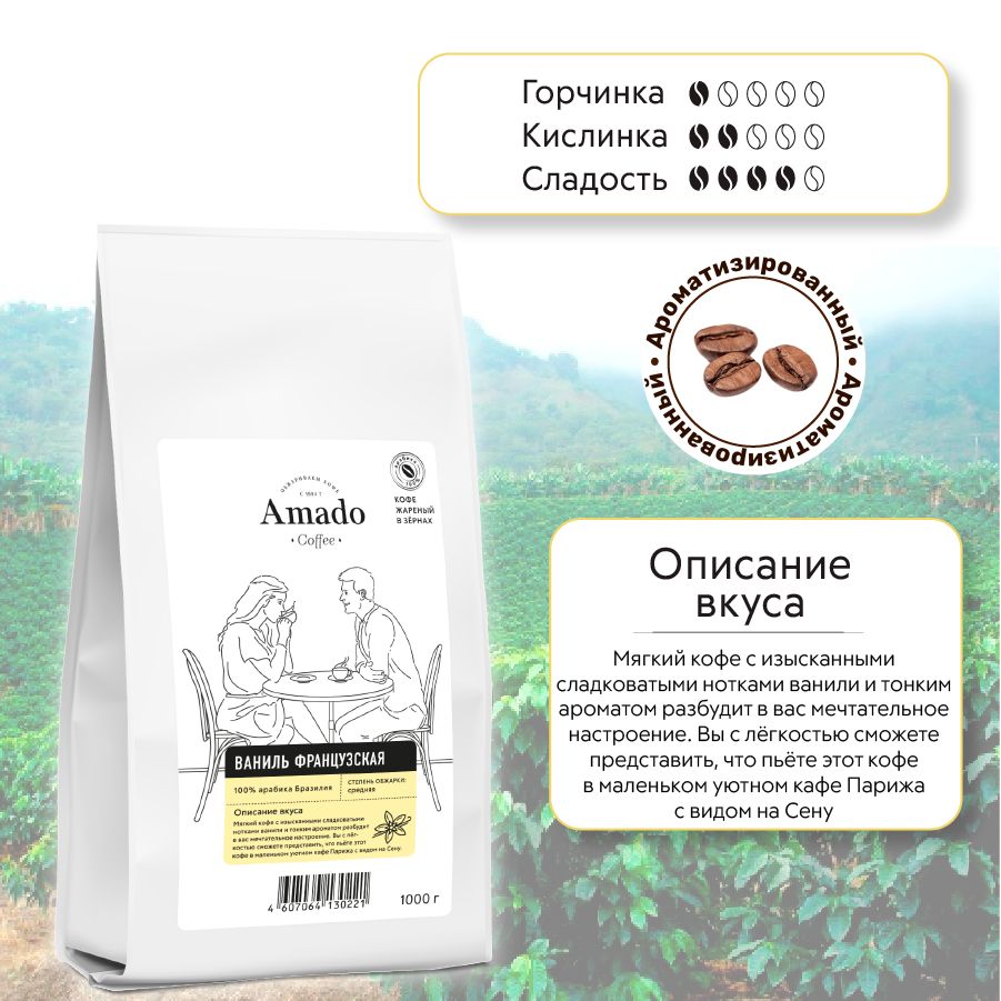 Кофе в зернах Amado – купить в интернет-магазине OZON по низкой цене