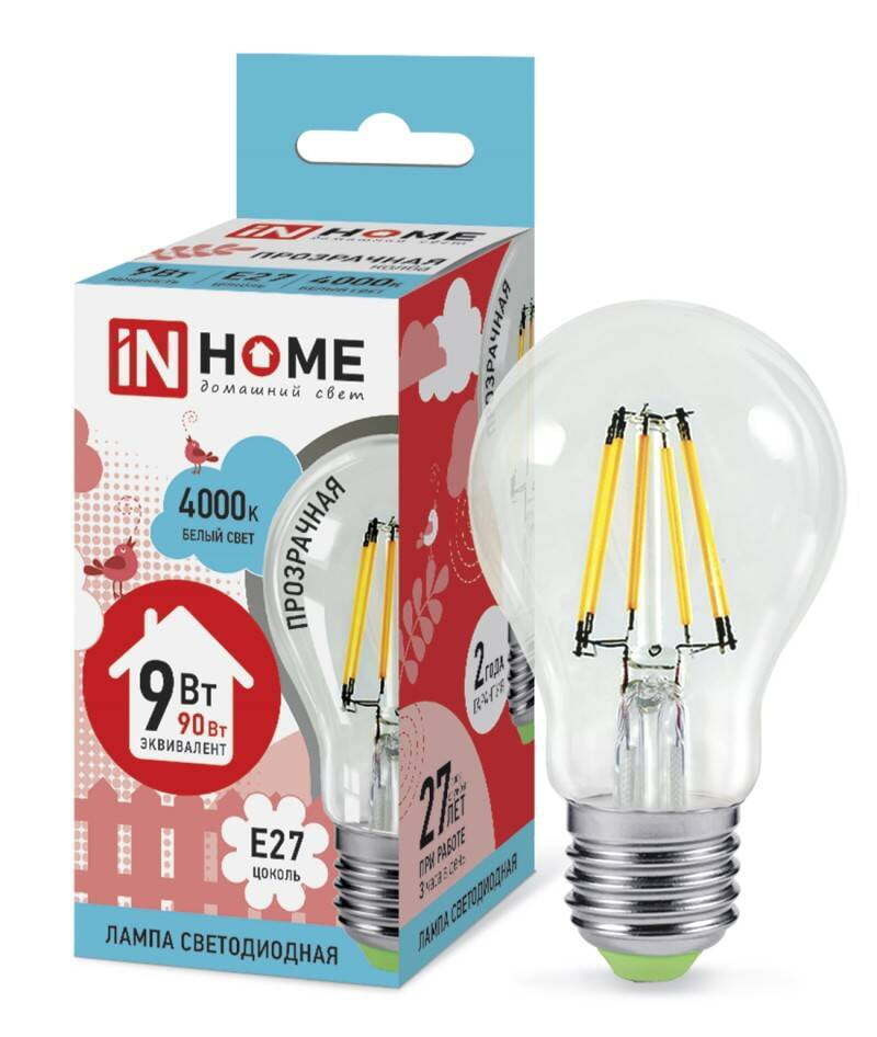 Светодиодная Лампочка IN HOME Светодиодная лампа IN HOME LED-A60-deco ...