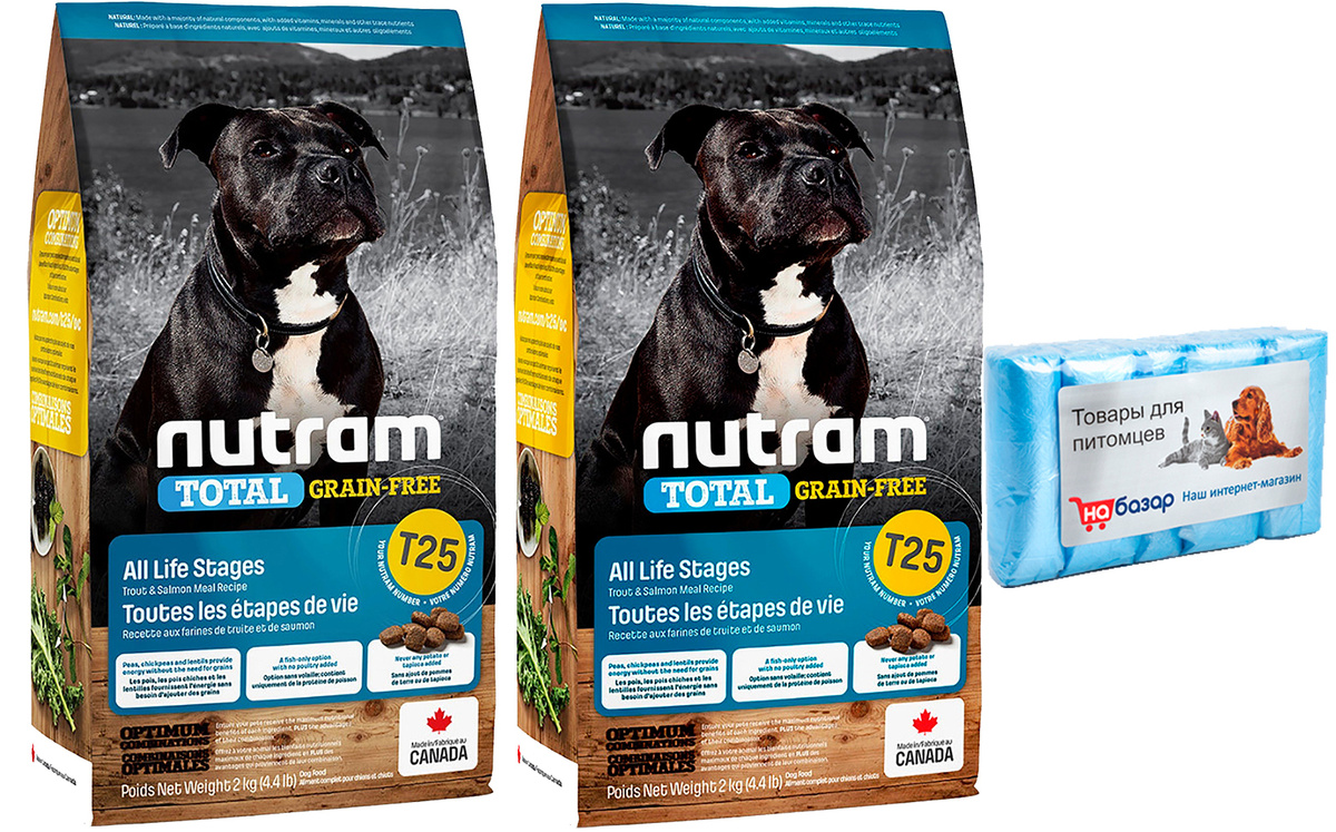 Корм для собак беззерновой Nutram Dog T25 Salmon & Trout Dog Food из ...