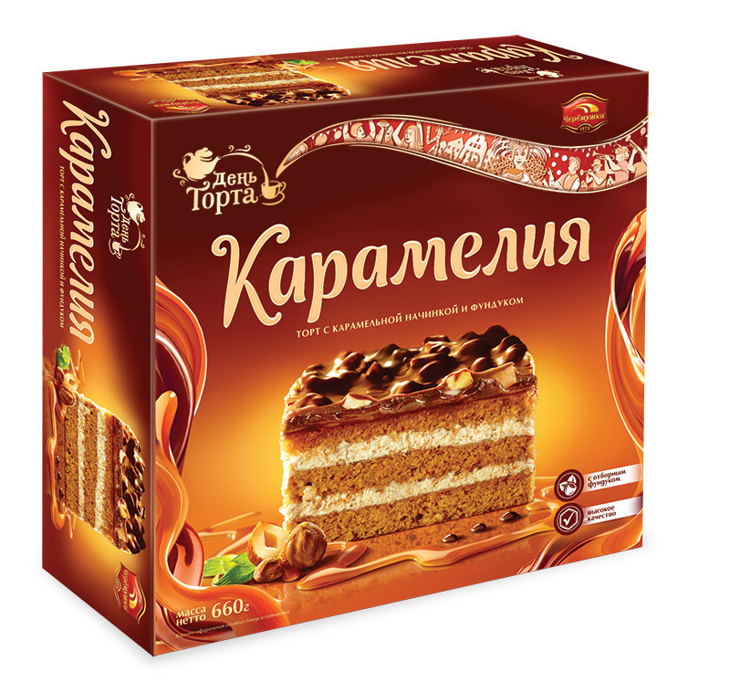 Торт Карамелия День торта, 660 гр — купить в интернет-магазине OZON с ...