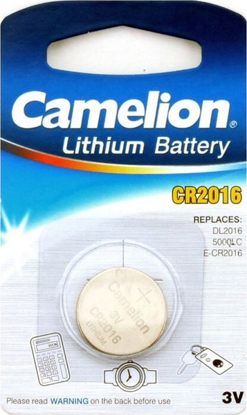 Camelion Батарейка CR2016, Литиевый тип, 4 шт - купить с доставкой по ...