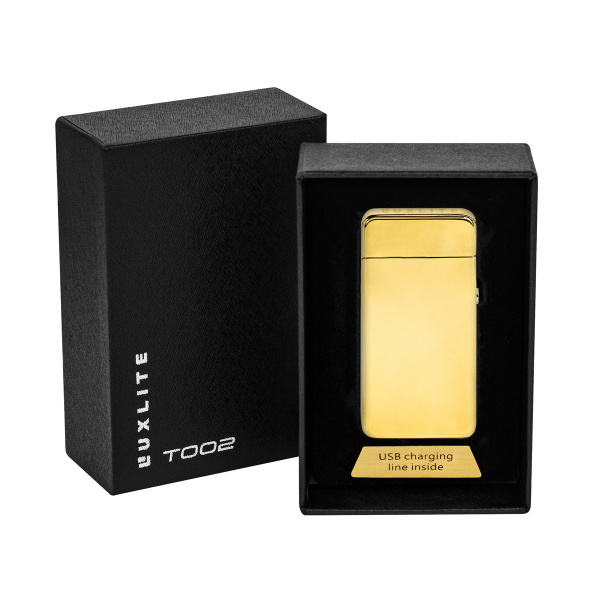 Зажигалка электронная Luxlite T002 Gold - купить с доставкой по выгодным ценам в интернет ...