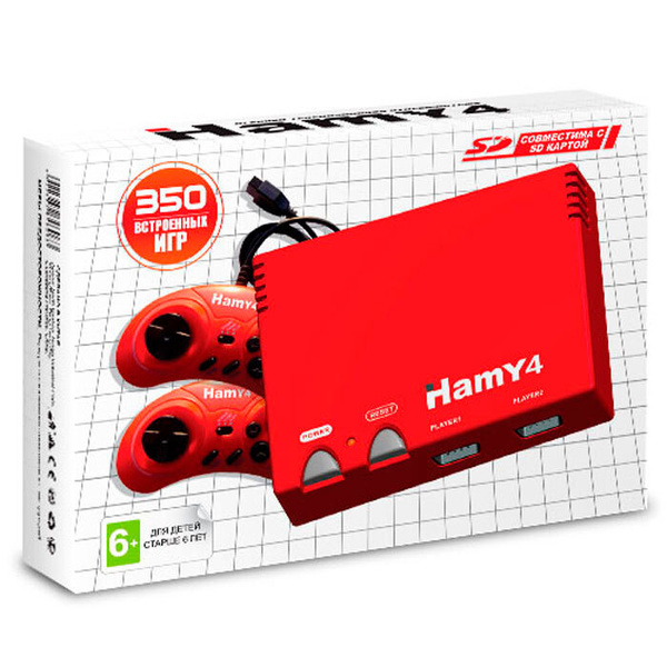 Игровая приставка Hamy 4 (8 + 16 bit) Classic Red + 350 игр - купить с ...