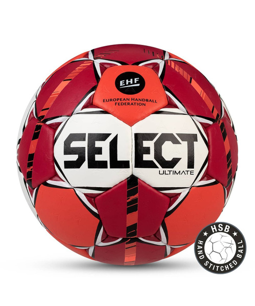 Мяч для гандбола Select ULTIMATE IHF №3, 3 размер, красный, оранжевый ...