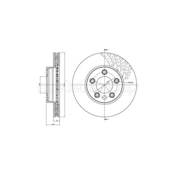 23-0920C диск тормозной передний правый Porsche Cayenne, VW Touareg 3.2 ...