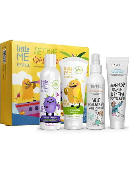 ESTEL PROFESSIONAL Набор для детей LITTLE ME для волос и тела "Веселых впечатлений" 200+200+100 ...