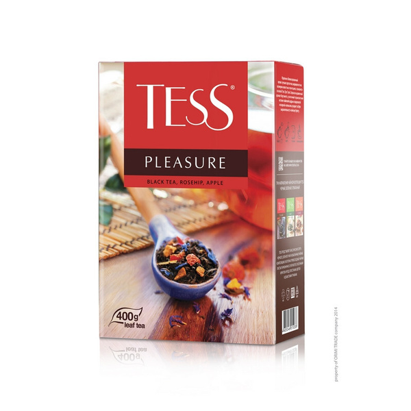 Чай Tess Pleasure листовой черный с добавками,400г, 1уп купить на OZON ...